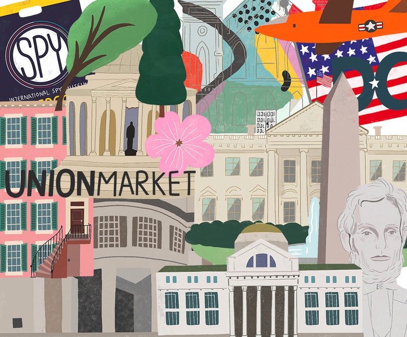 Washington DC Clipart, Sticker Clipart, Clipart, Cute Clipart, City ...