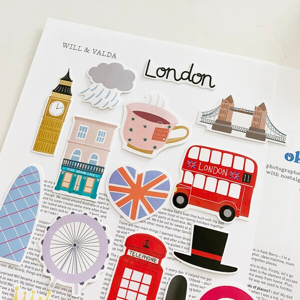 London Stickers - Etsy