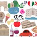 Rome Clipart, Sticker Clipart, Italy Clipart, Cute Clipart, City ...