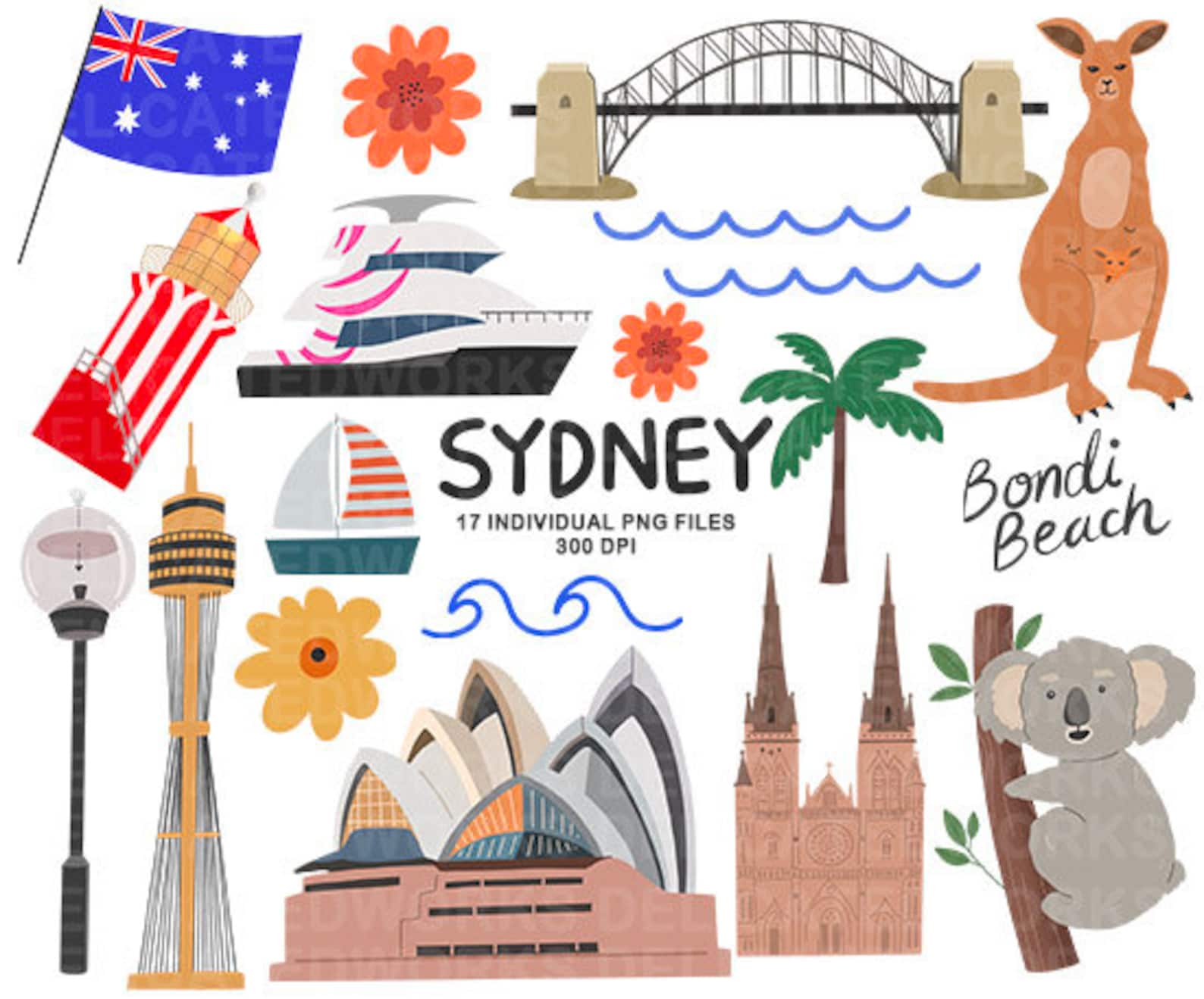 Sydney Clipart, Australia Clipart, Cute Clipart, City Clipart ...
