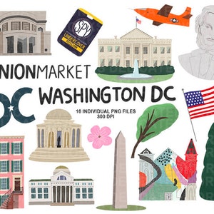 Washington DC Clipart, Sticker Clipart, Clipart, Cute Clipart, City ...