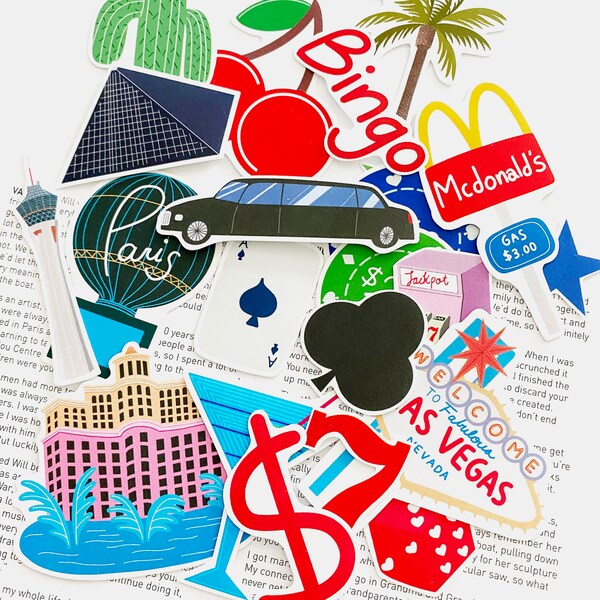 Las Vegas Stickers - Etsy