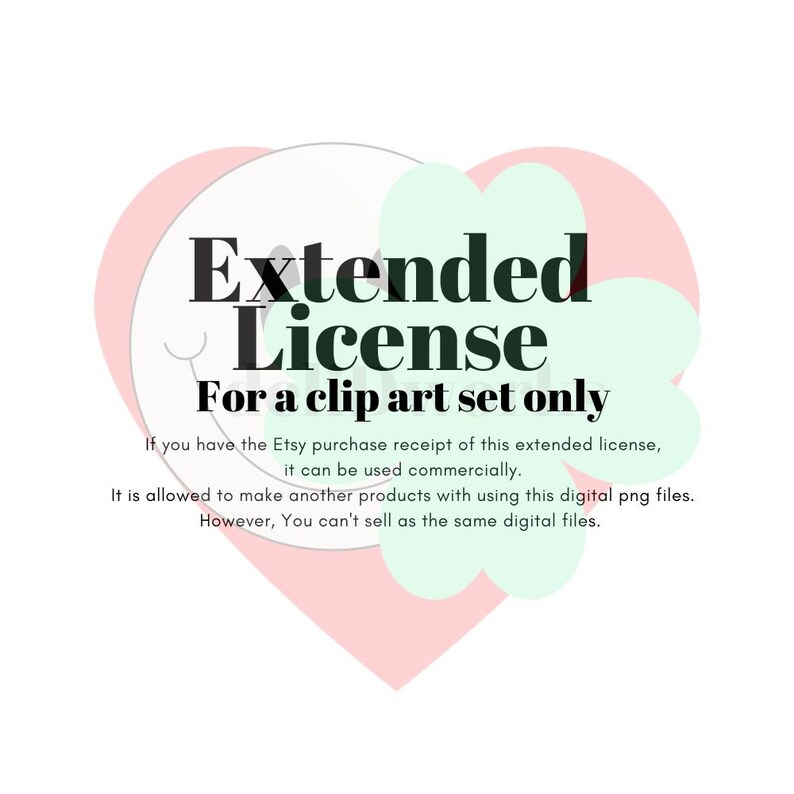 Extended License: Clip Art SET From Delicatedworks - Etsy