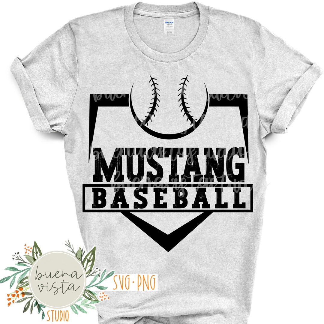 Mustang Baseball Mascot SVG Digital Cut File PNG - Etsy