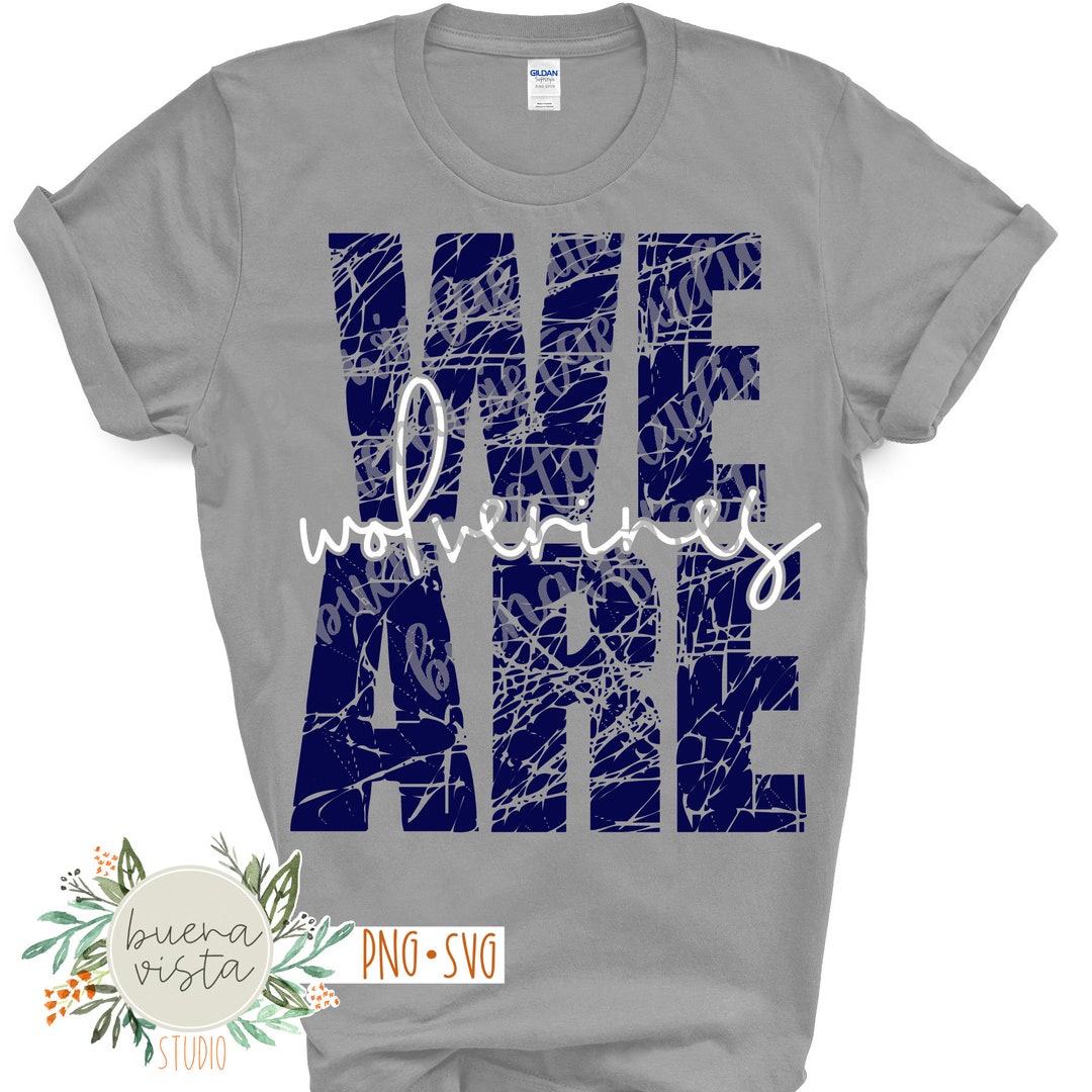 We Are Wolverines Mascot SVG Digital Cut File PNG - Etsy