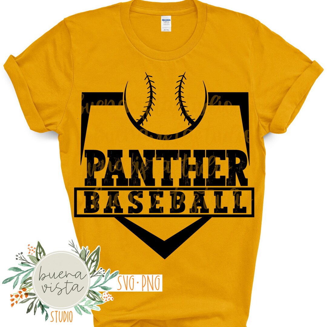 Panther Baseball Mascot SVG Digital Cut File PNG - Etsy