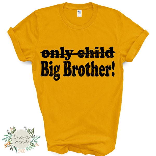Only Child Big Brother Png - Etsy