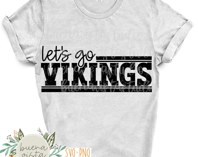 Let's Go Vikings SVG Digital Cut File PNG - Etsy