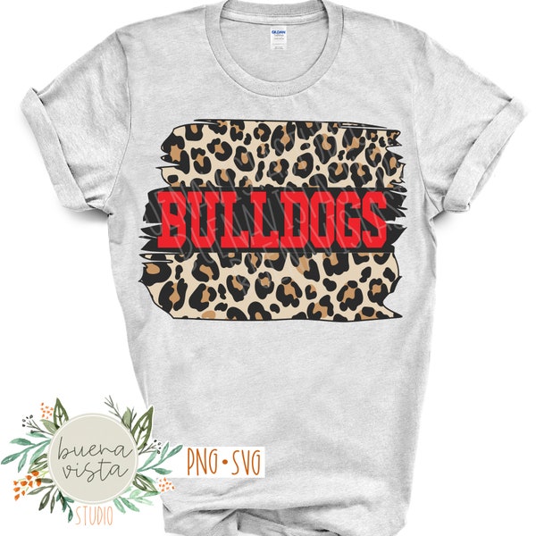 Georgia Bulldogs Leopard Png - Etsy