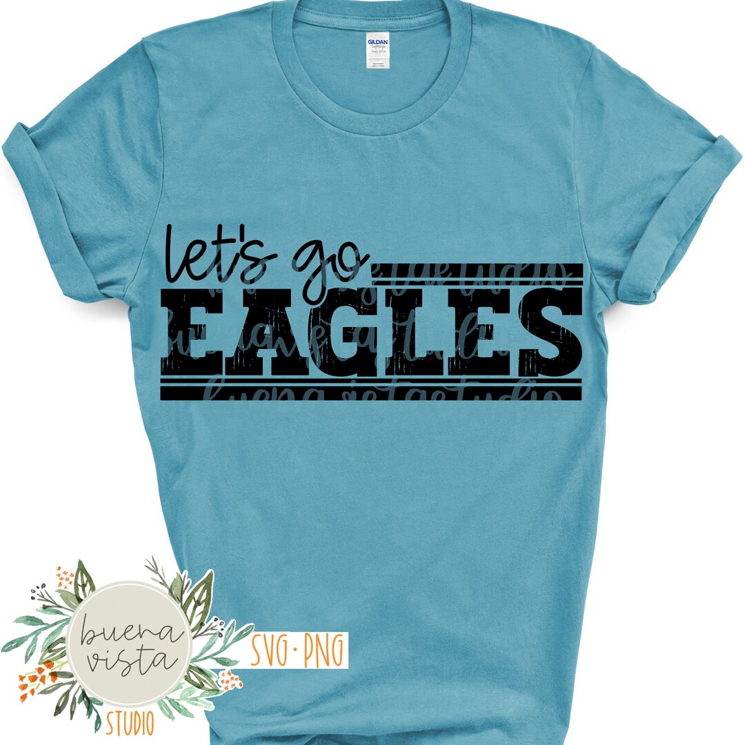 Let's Go Eagles Mascot SVG Digital Cut File PNG - Etsy