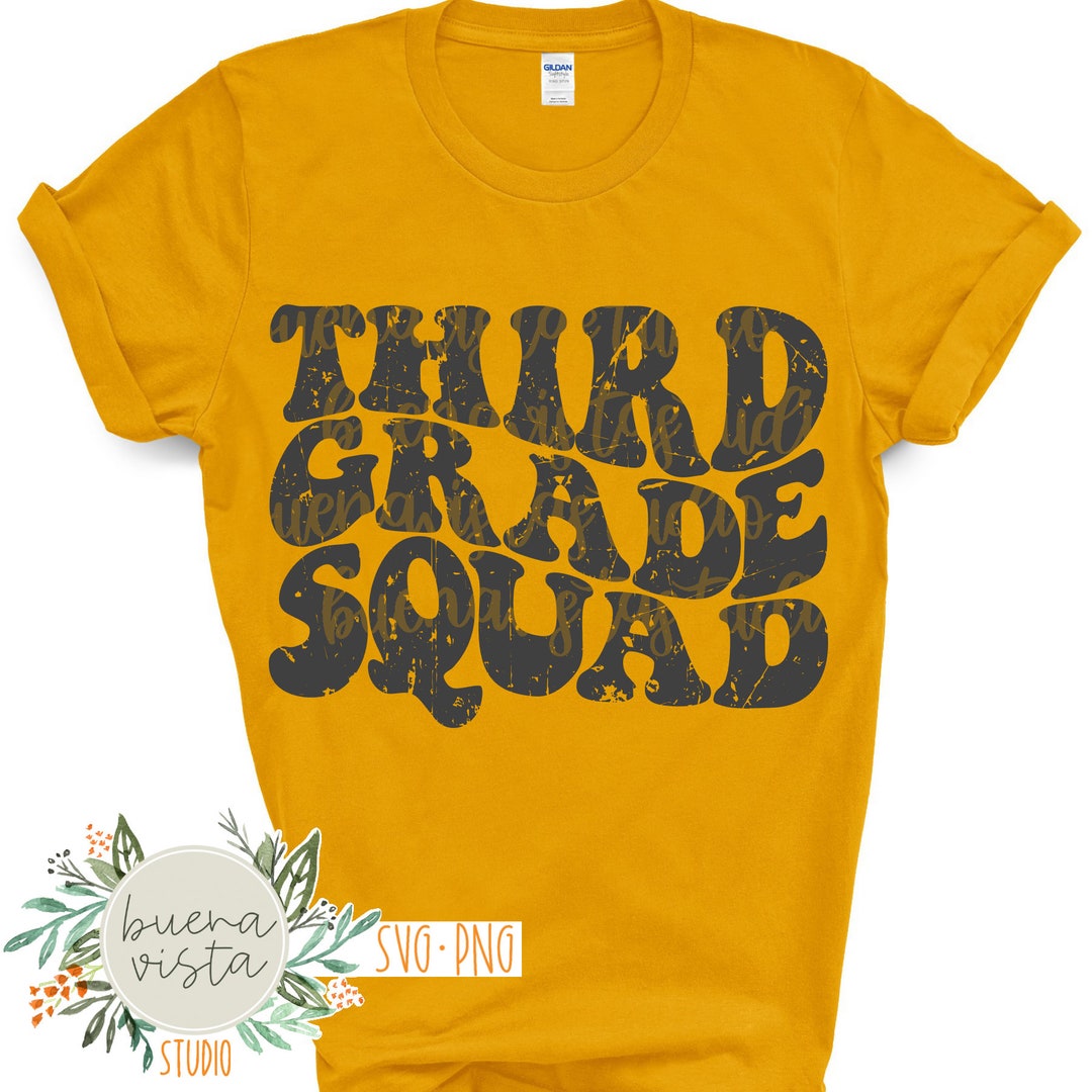 Third Grade Squad SVG Digital Cut File Back to School SVG - Etsy