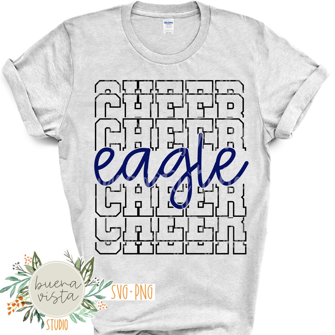 Eagle Cheer SVG Digital Cut File PNG Mascot Cheer SVG - Etsy