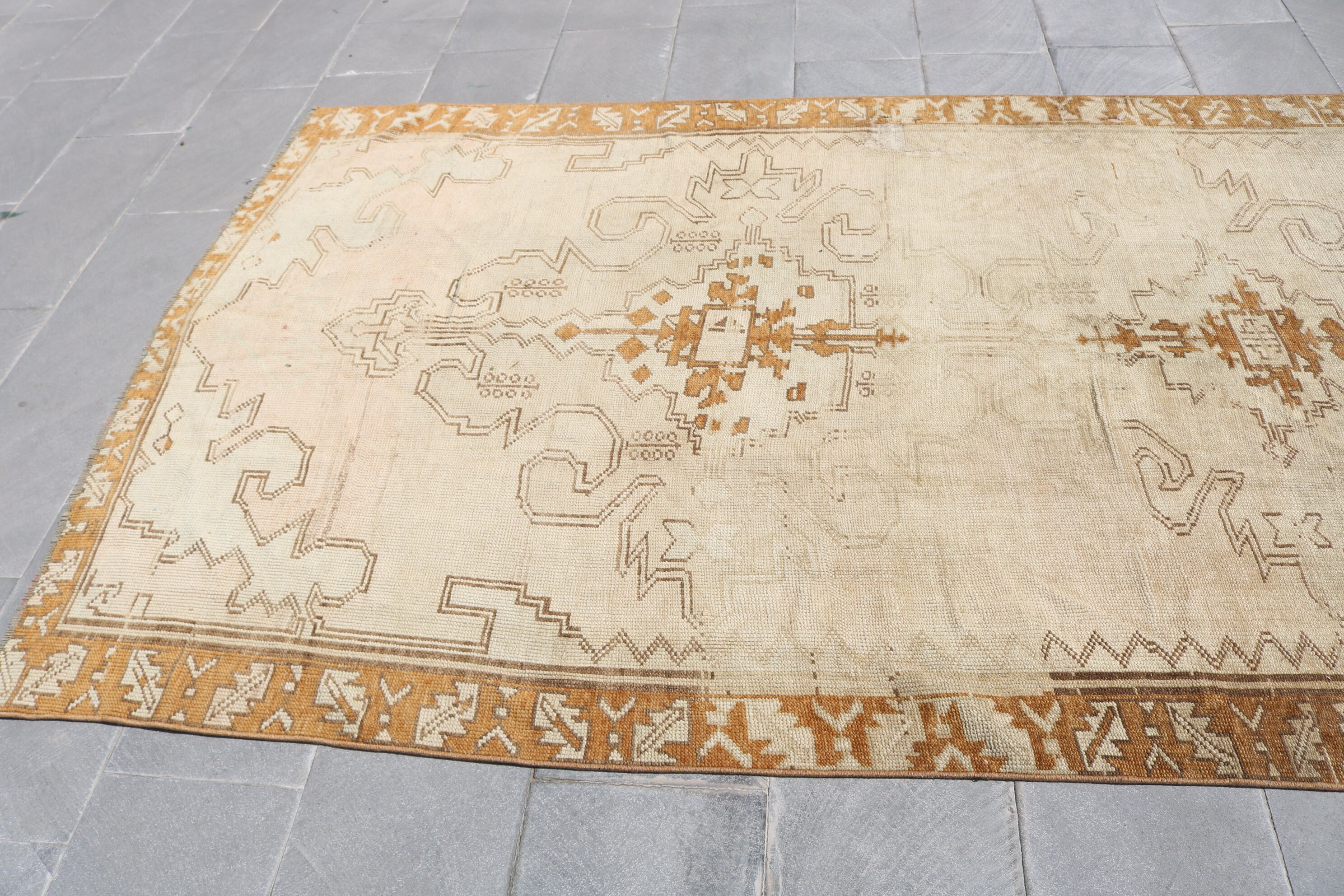 Turkish Rug, Muted Rug, 5.3x12.8 Ft, Vintage Rug, Runner Rug, Anatolian ...