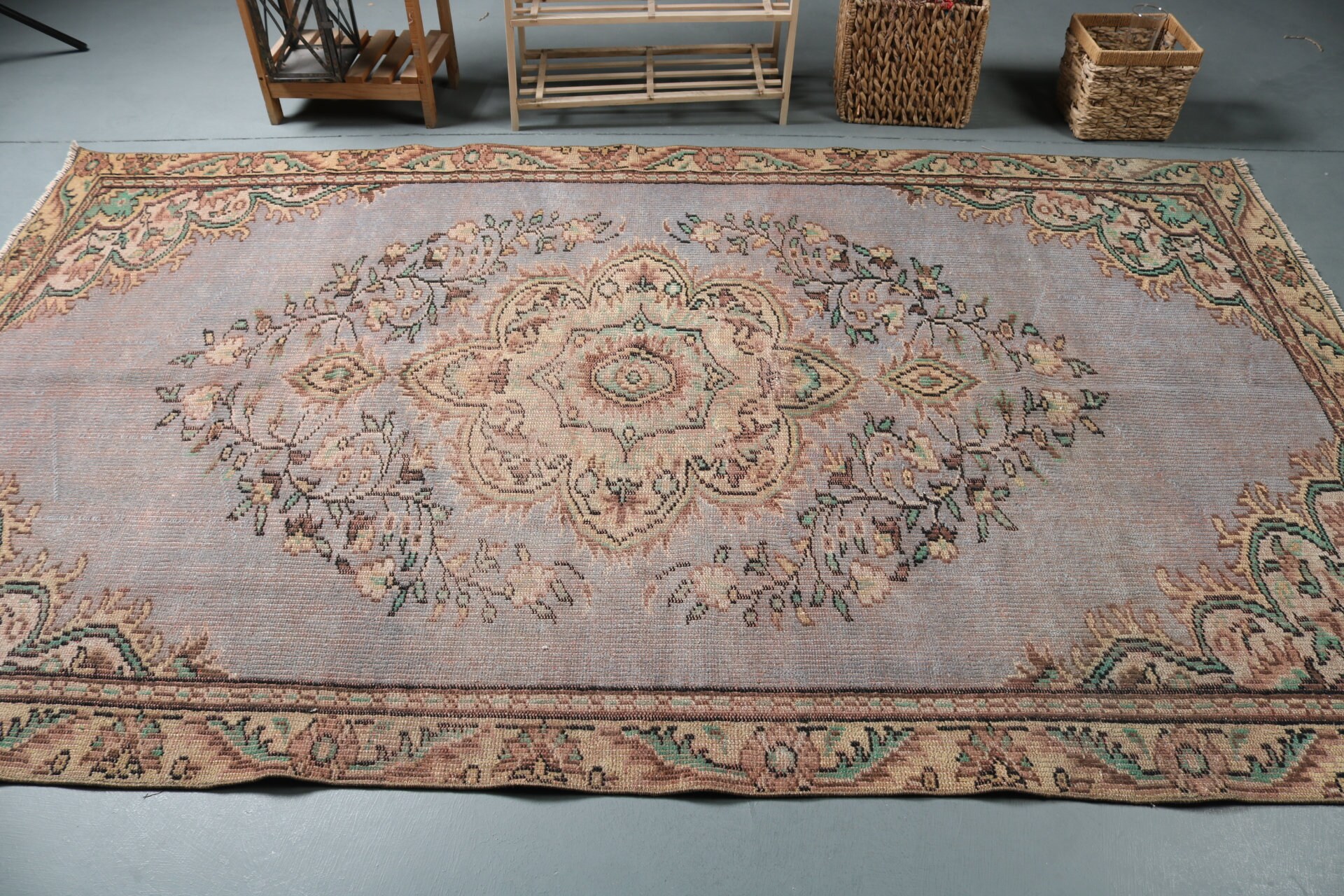 Large Rug Turkish Rug Vintage Rug Home Decor Carpet 62x107 - Etsy