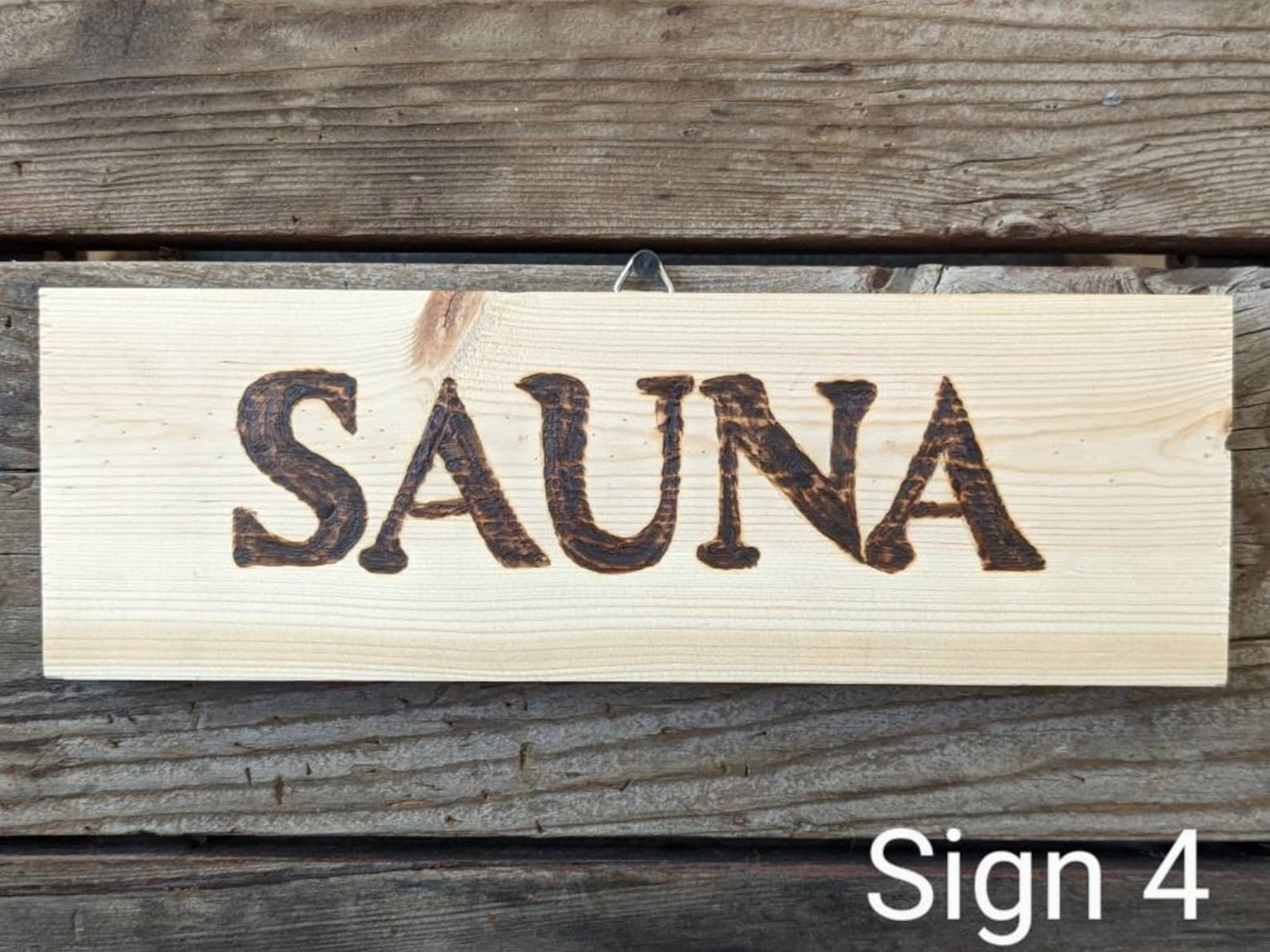Sauna Sign Wood Burned Sauna Sign Finnish Sauna - Etsy