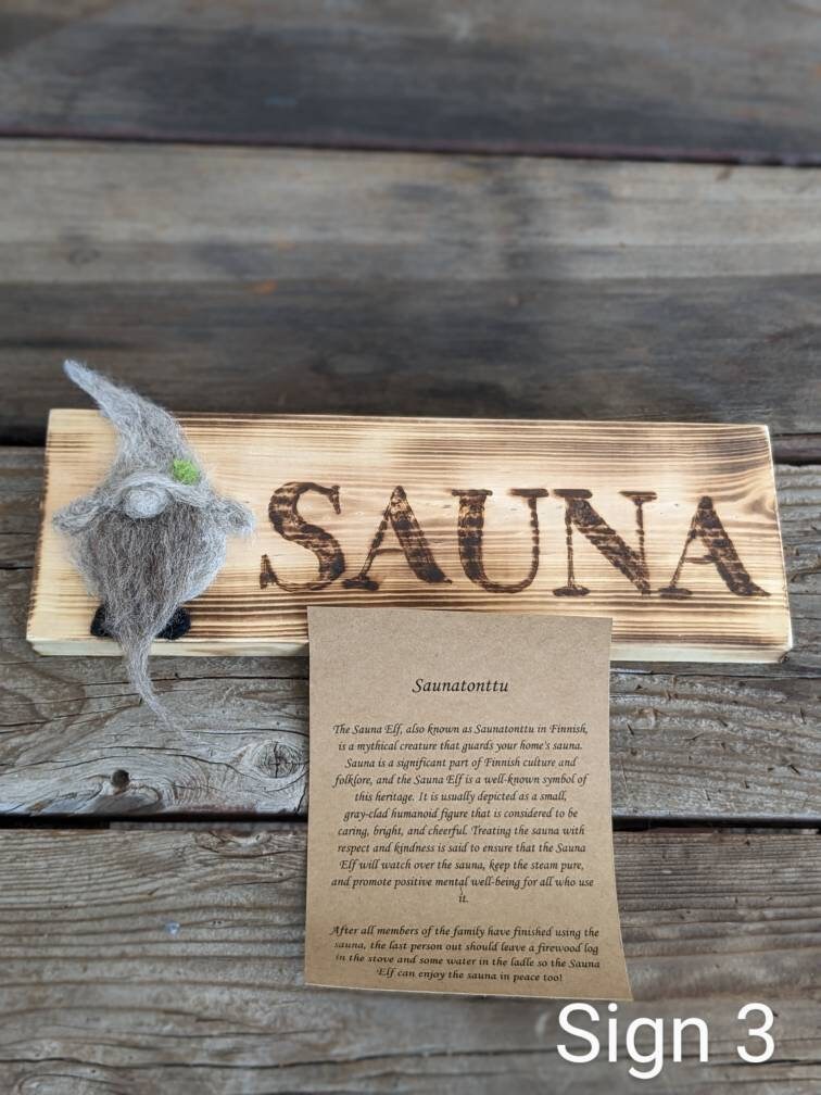 Sauna Sign Wood Burned Sauna Sign Finnish Sauna - Etsy