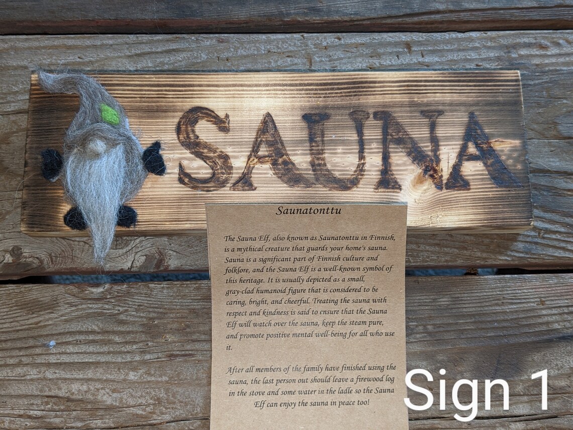 Sauna Sign Wood Burned Sauna Sign Finnish Sauna - Etsy