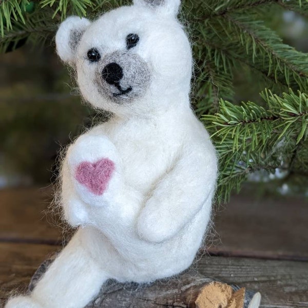 Felt Teddy Bear - Etsy