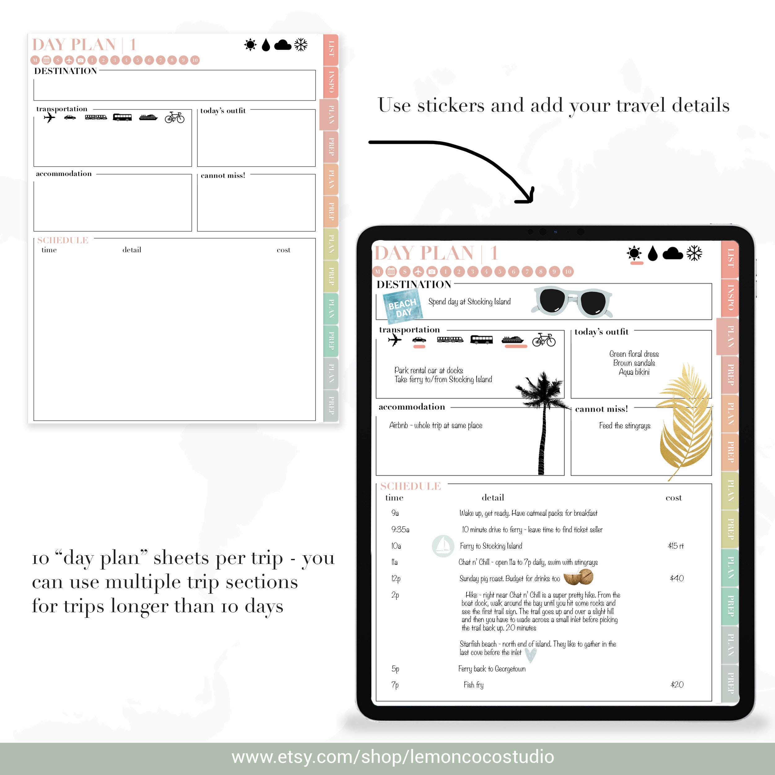 All-in-one Digital Travel Planner | Goodnotes Planner | Travel Planner ...