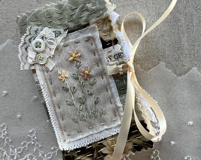 Needle Case - Slow Stitched - Handstitched - Hand Embroidered Cover - Etsy