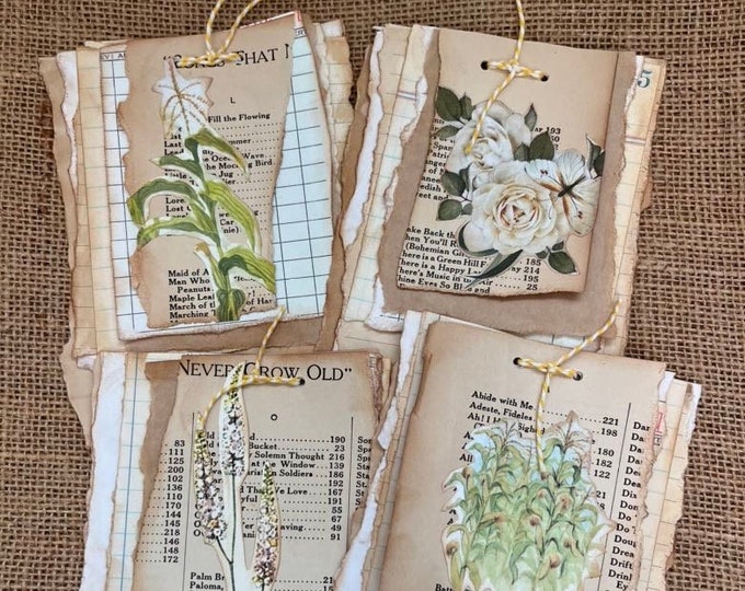 Handmade Paper Tablets - Four Pieces - Ephemera - Etsy