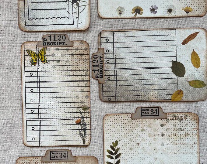 Journaling Ephemera- Six Pieces - Etsy