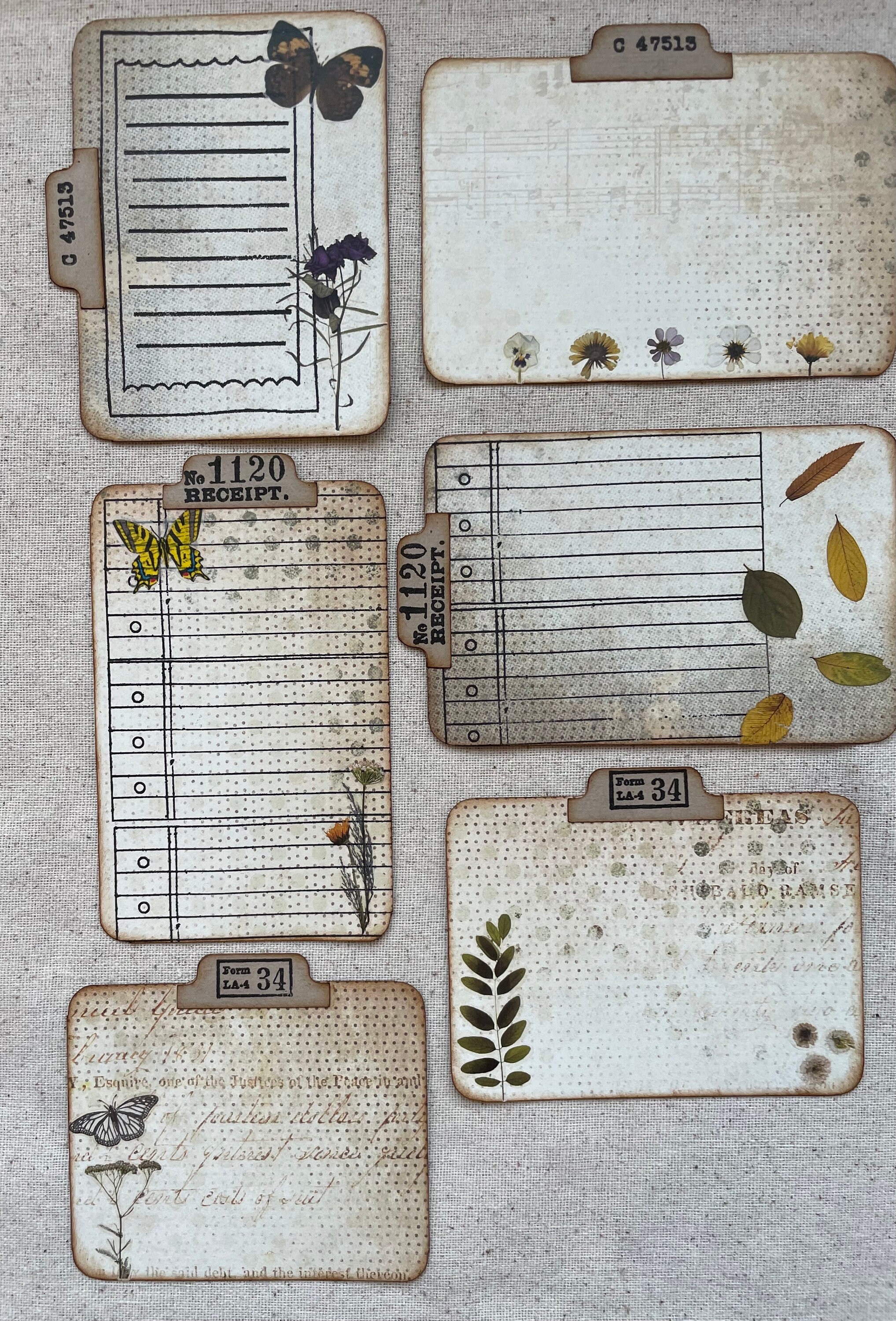 Journaling Ephemera Six Pieces - Etsy