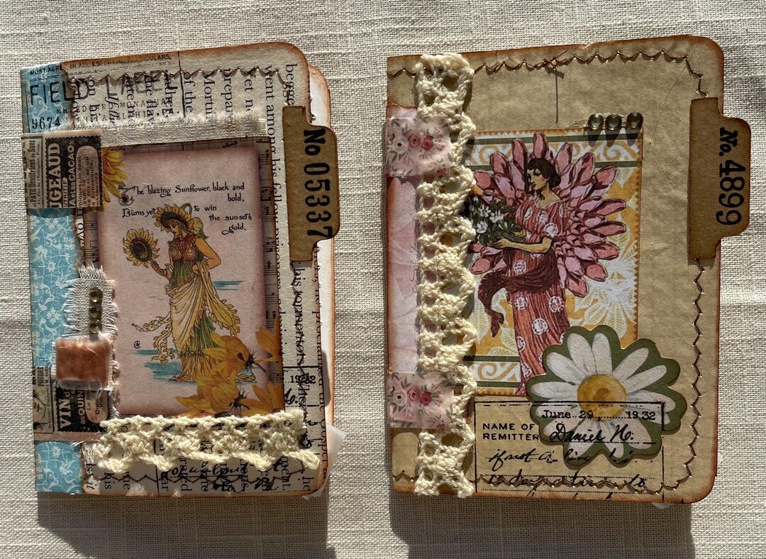 A Pair of Mini Journals Nature Theme - Etsy