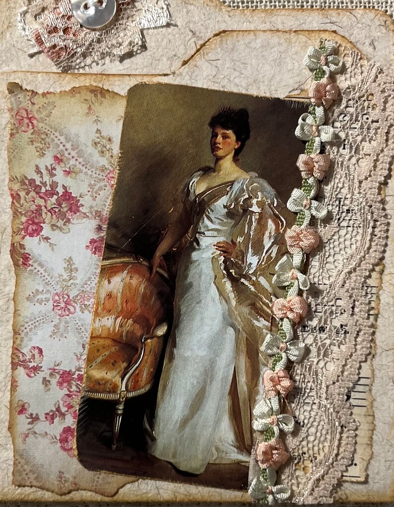 Three Victorian Ladies File Folders, Ribbons and Lace, Ephemera - Etsy