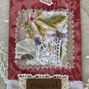 Envelope and Two Journaling Cards magical Themed Handmade Ephemera ...