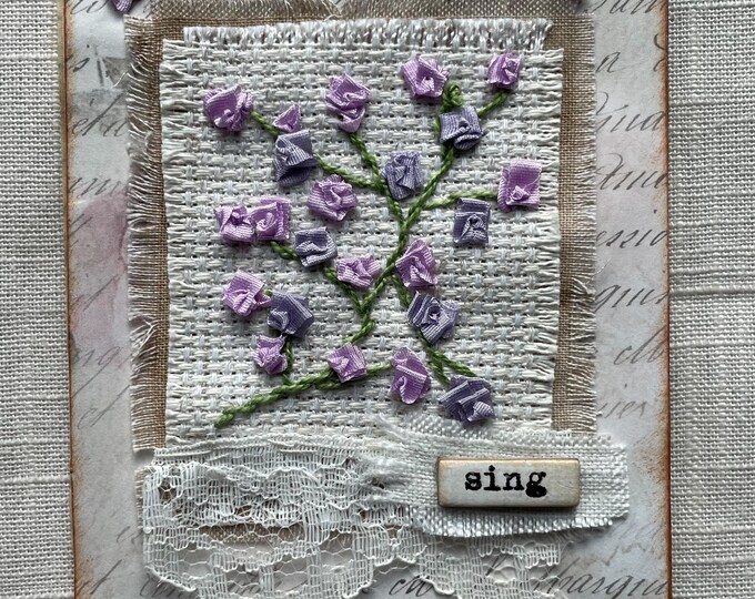 Hand Embroidered Lace Notepad - Etsy