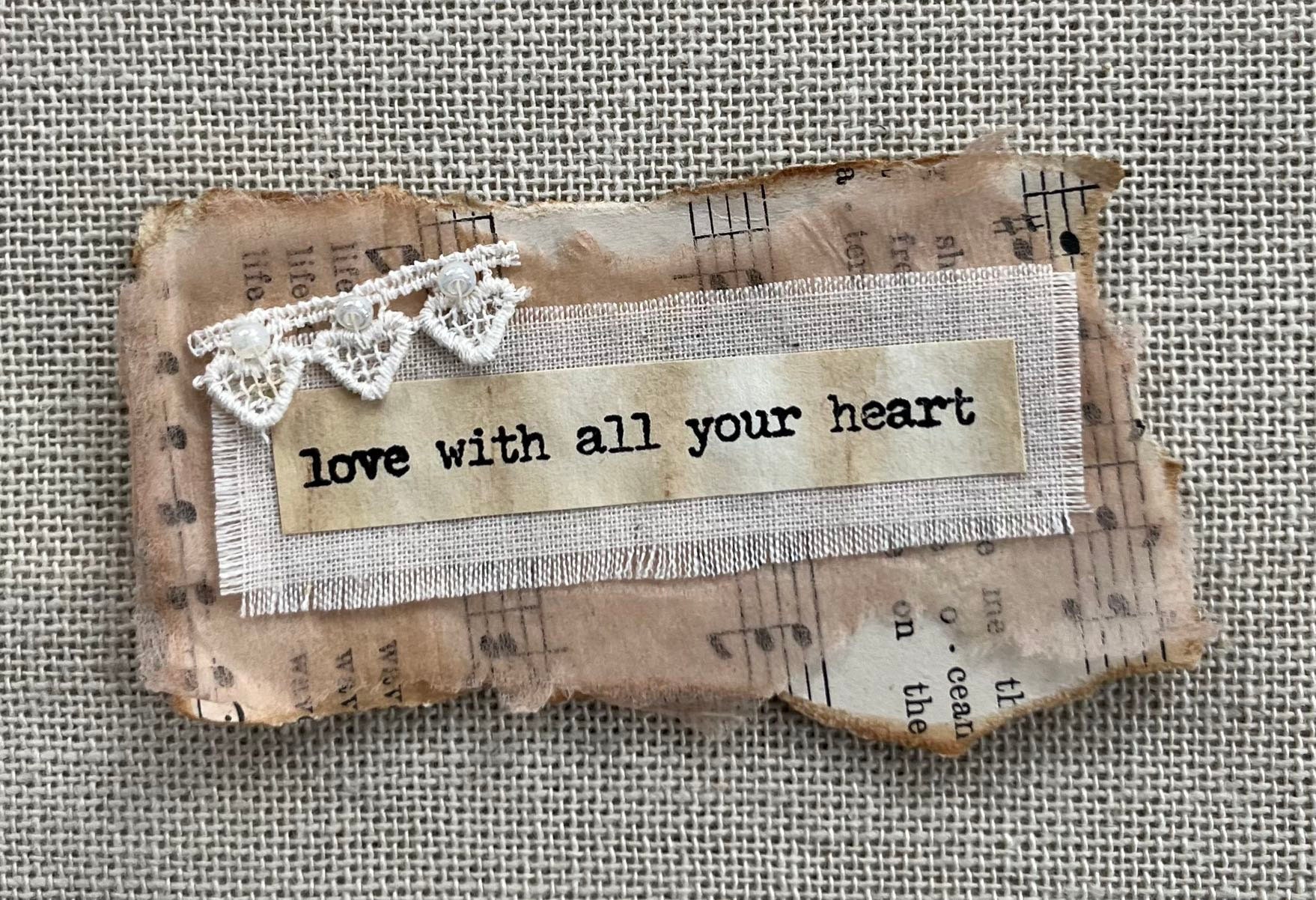 Journaling Ephemera 6 Pieces Hand Stamped Saying Clusters - Etsy