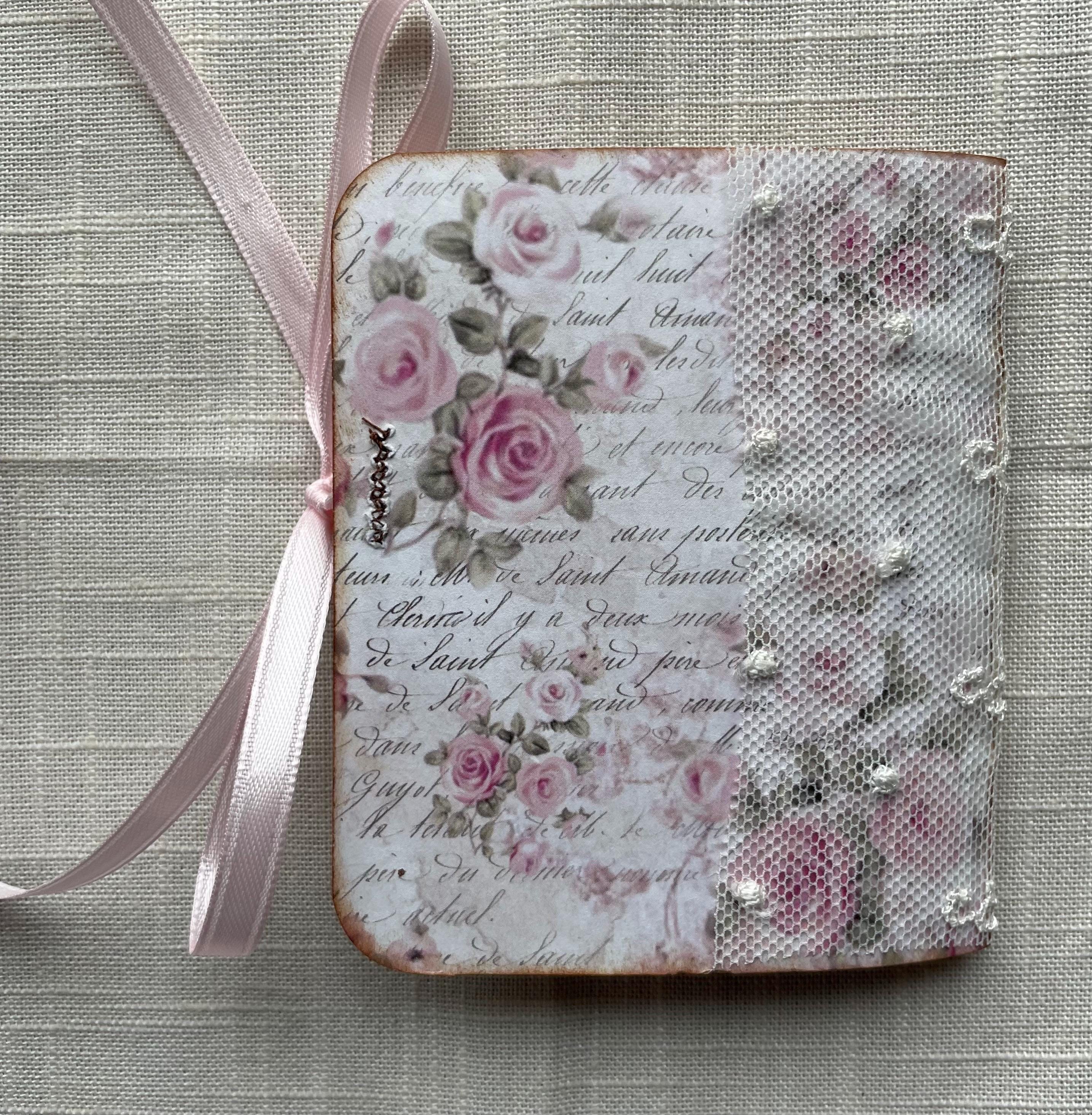 Shabby Chic Mini Journal - Etsy