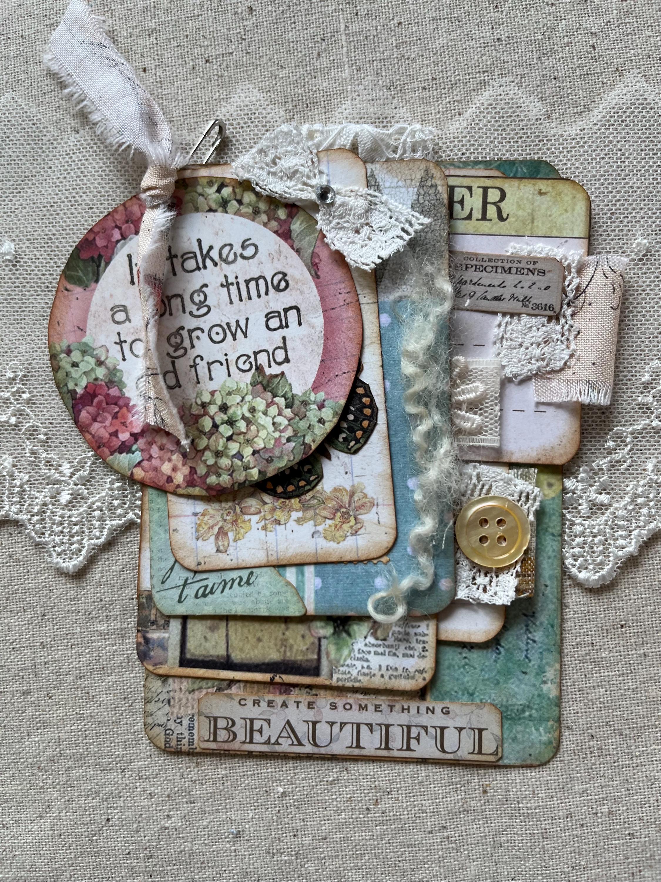 Stacked Journaling Cards - Set of Seven - Handmade - Etsy