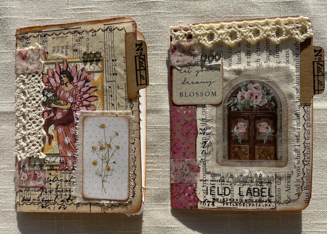 A Pair of Mini Journals Nature Theme - Etsy