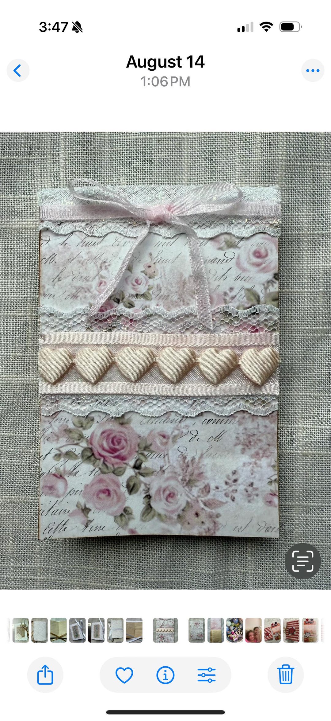 Handmade Flowers and Lace Mini Tablet - Etsy