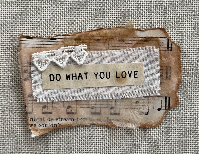 Journaling Ephemera 6 Pieces Hand Stamped Saying Clusters - Etsy