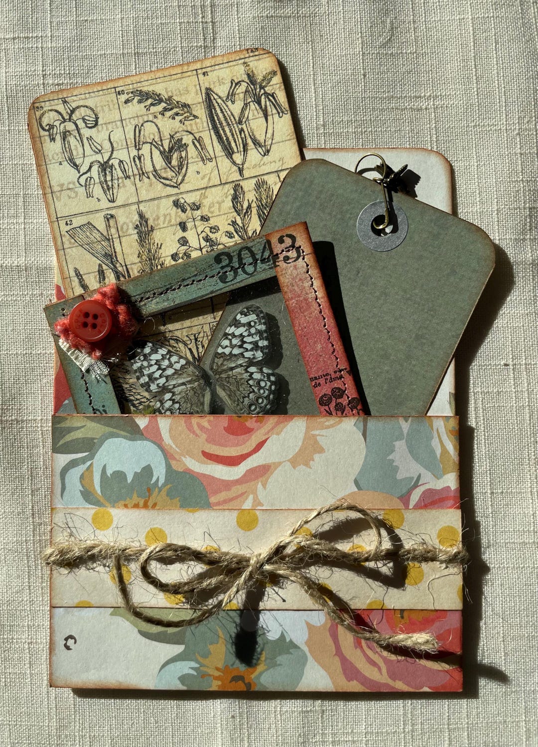 Journal Specimen Card, 2 Journaling Cards, and Pocket - Ephemera -four ...