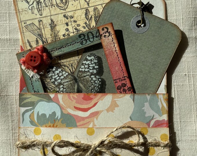 Journal Specimen Card, 2 Journaling Cards, and Pocket - Ephemera -four ...