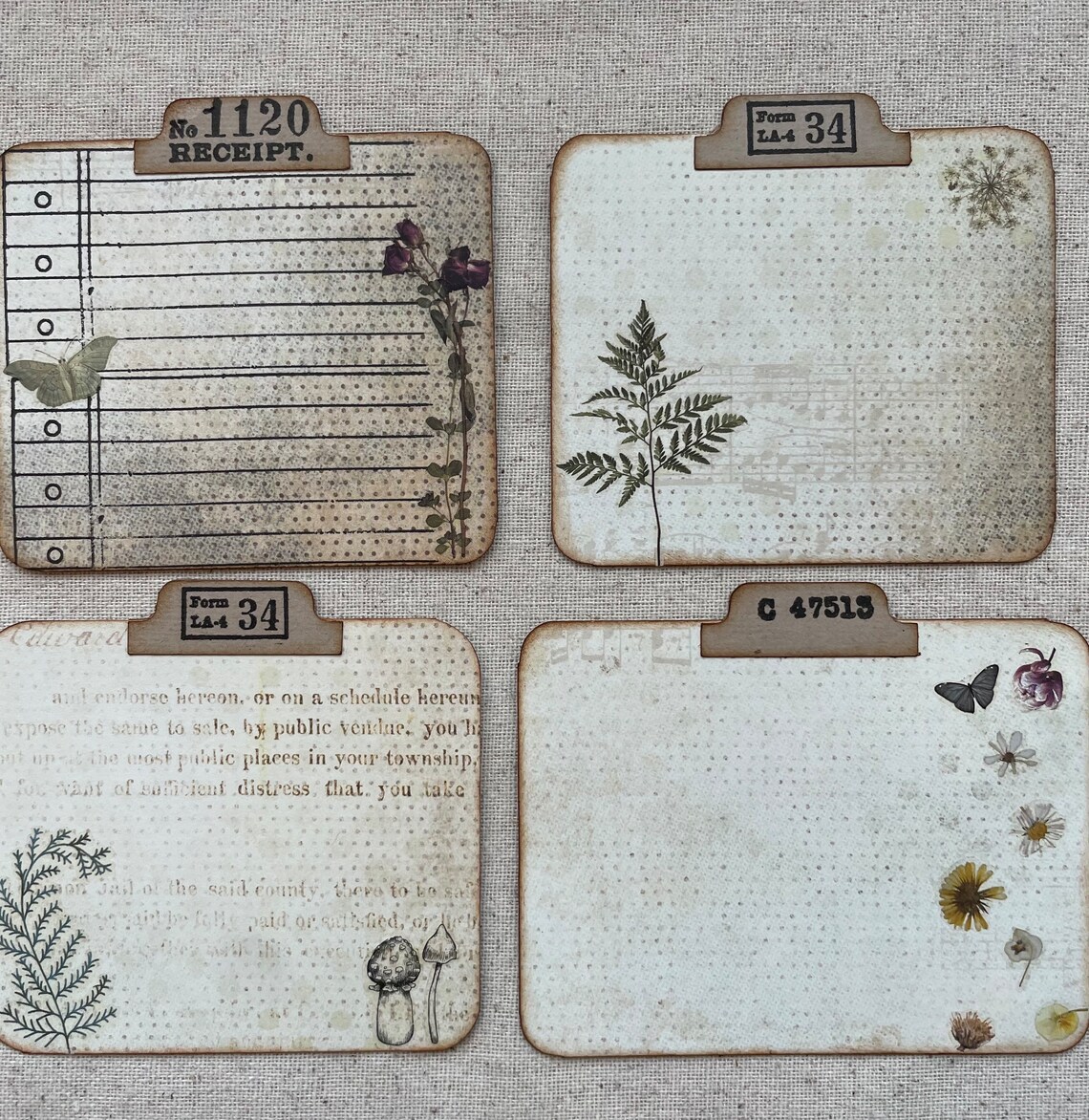 Journaling Ephemera- Six Pieces - Etsy