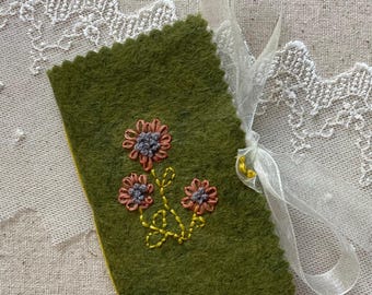 Needle Case - Slow Stitched - Handstitched - Hand Embroidered Cover - Etsy
