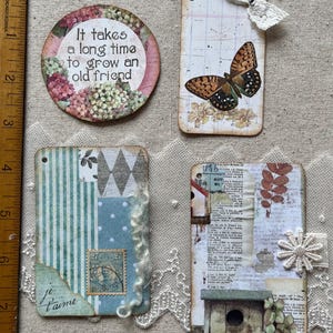 Stacked Journaling Cards - Set of Seven - Handmade - Etsy