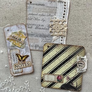 Stacked Journaling Cards - Set of Seven - Handmade - Etsy