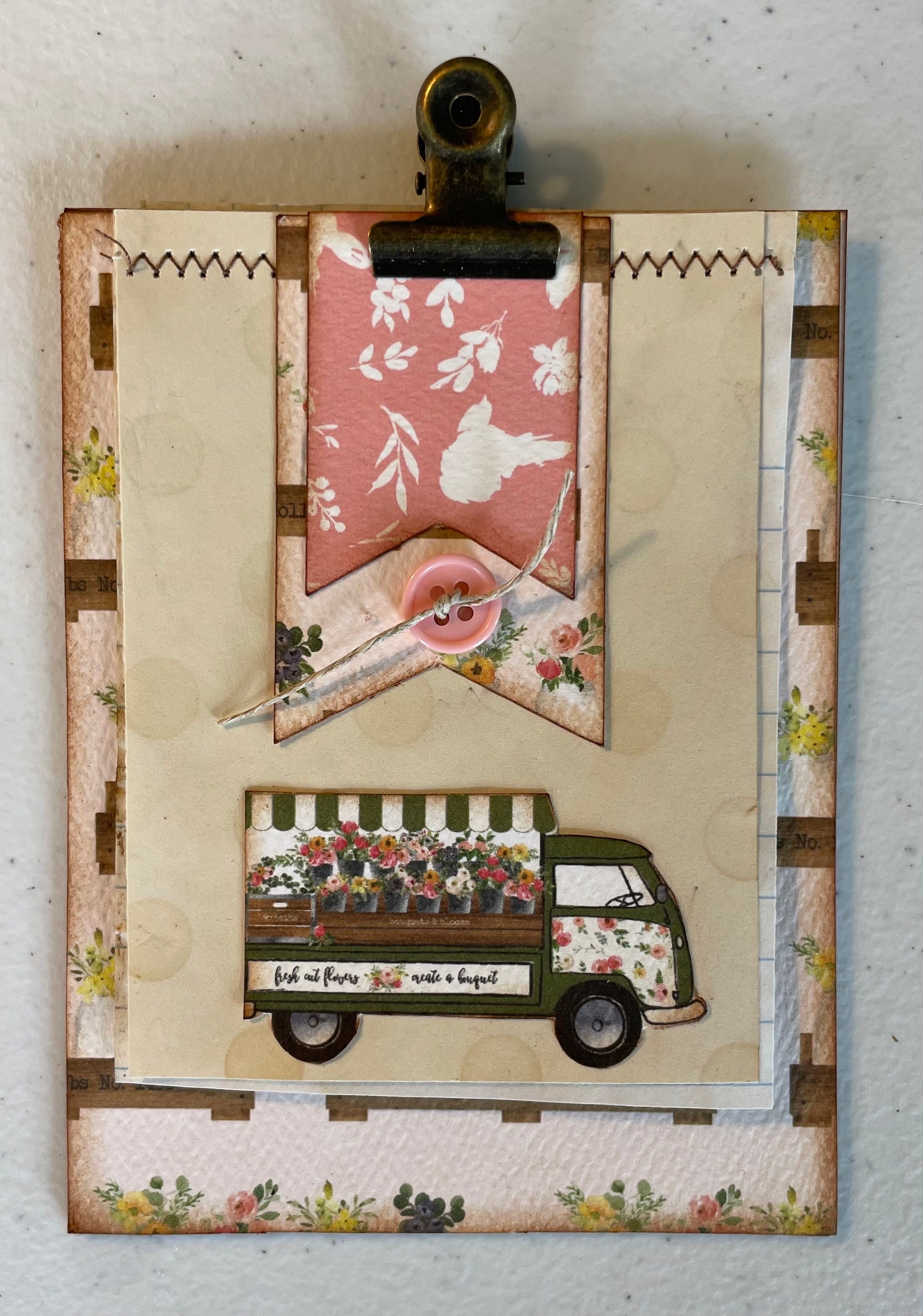 Mini Journaling Clipboards-garden Theme 4 Pieces - Etsy