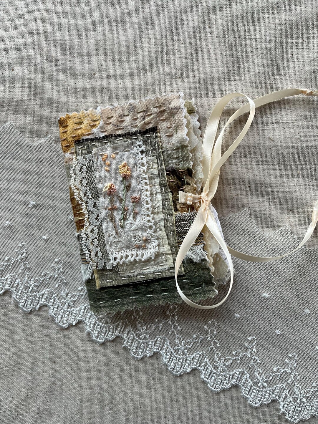 Needle Case - Slow Stitched - Handstitched - Hand Embroidered Cover - Etsy