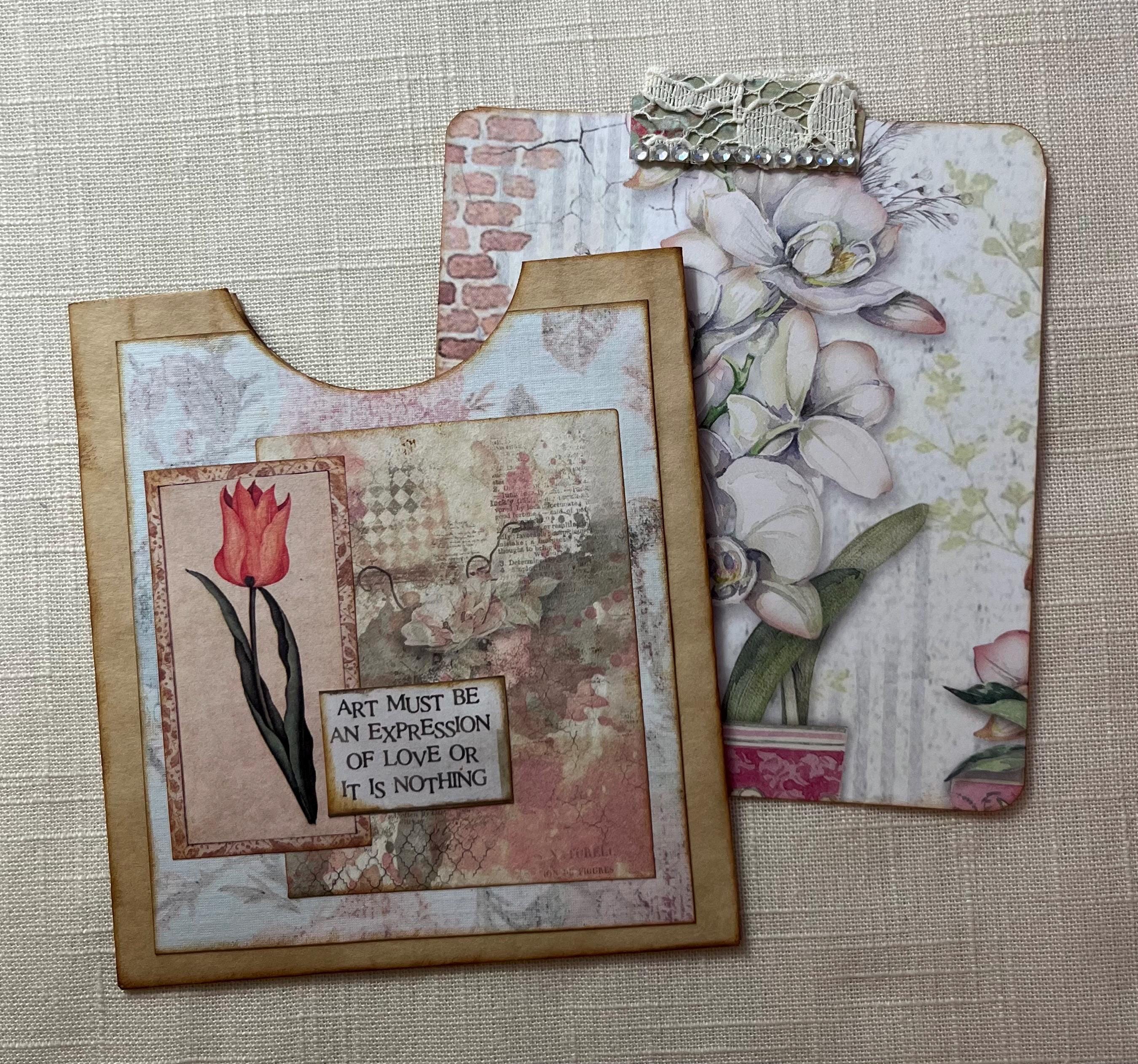 Six Pieces Of Ephemera Handmade Ephemera Art Themed Etsy