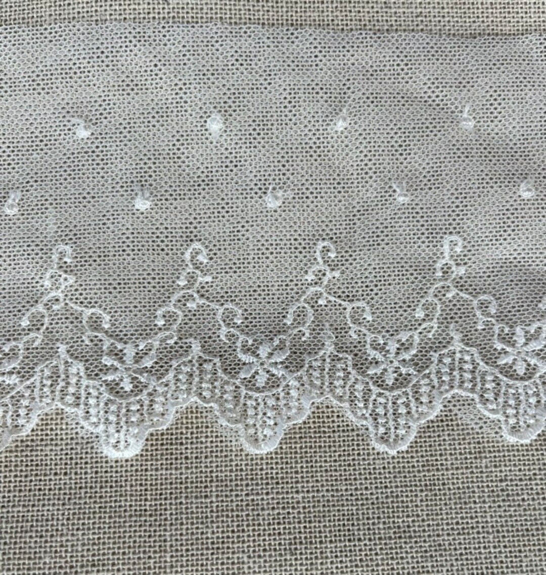 White Lace Edging - 3 1/2" Wide - 2 Yds. - Etsy