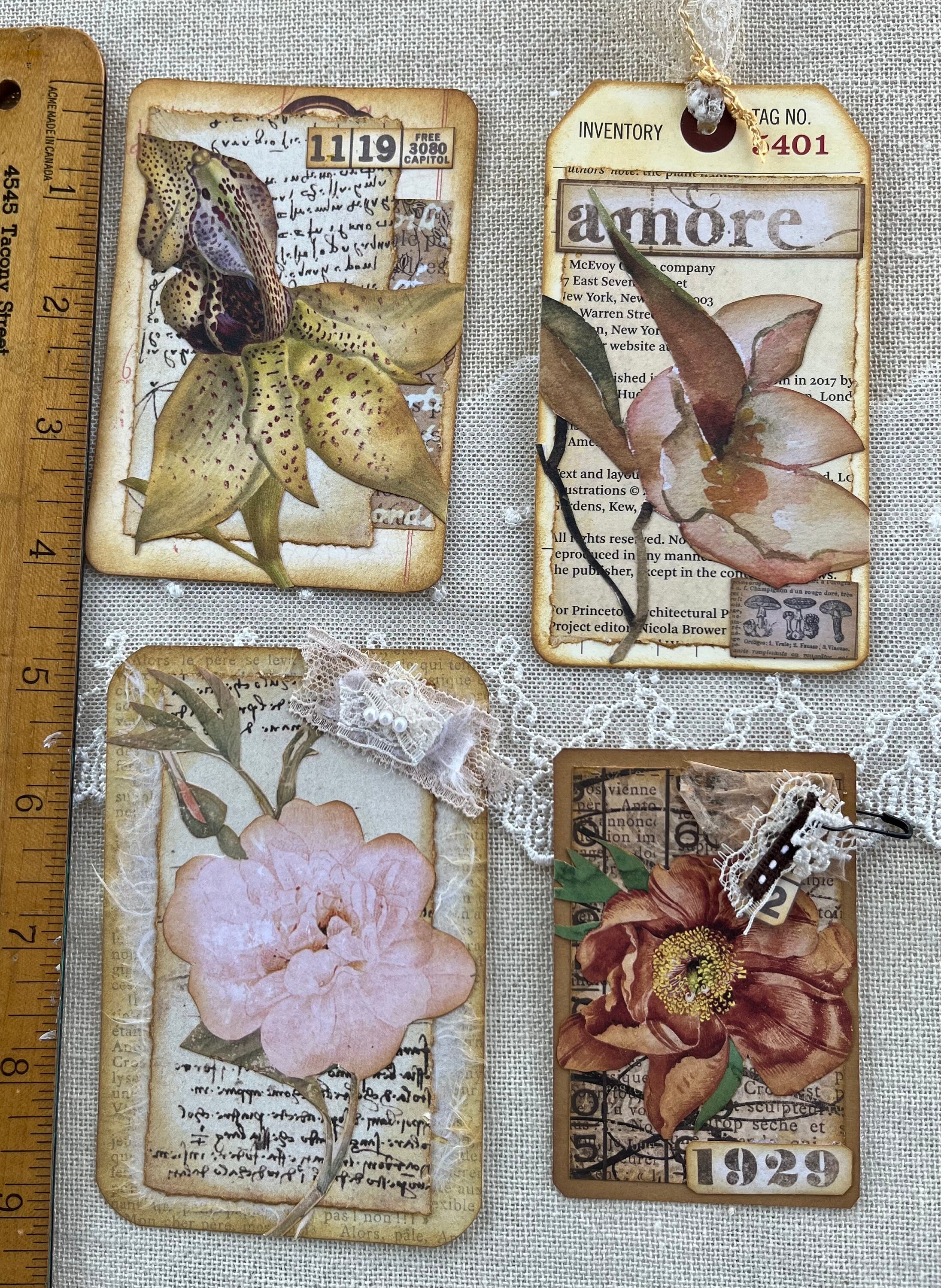 Pocketfull of Flower Ephemera Handmade Ephemera 5 Pieces - Etsy