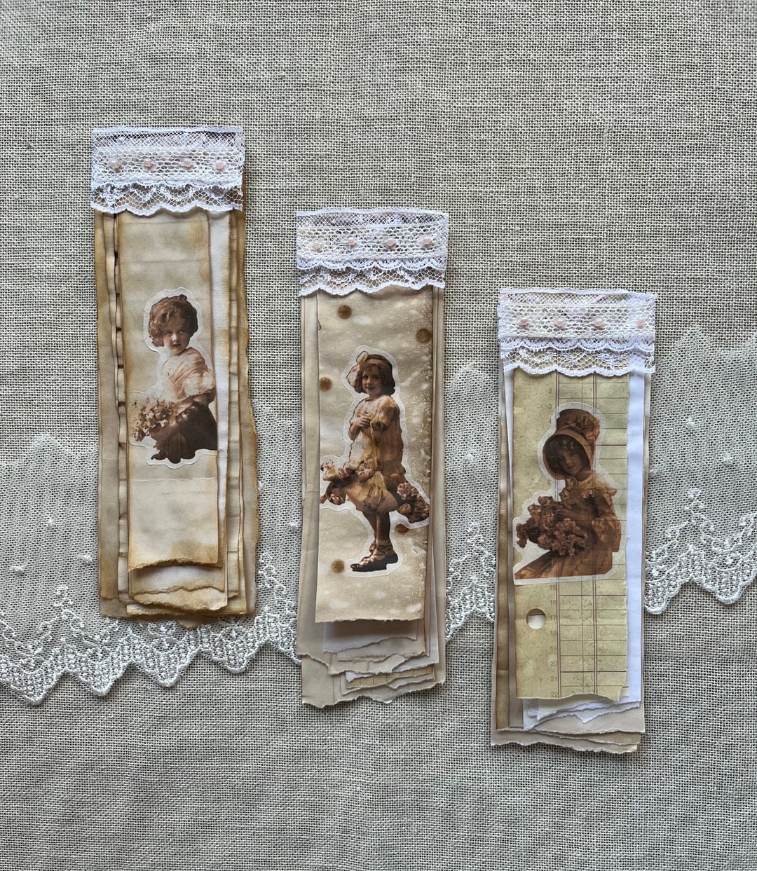 Victorian Girl Handmade Paper Tablets Three Pieces Ephemera - Etsy