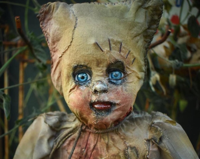Creepy Doll Cute Masked Disturbing Spooky Girl Zombie Dollz Original ...